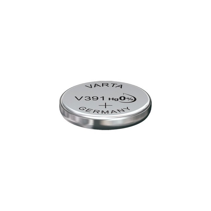 destock 1 pile ronde Varta V391 / V 391 (SR 55) Bouton Oxyde d'argent